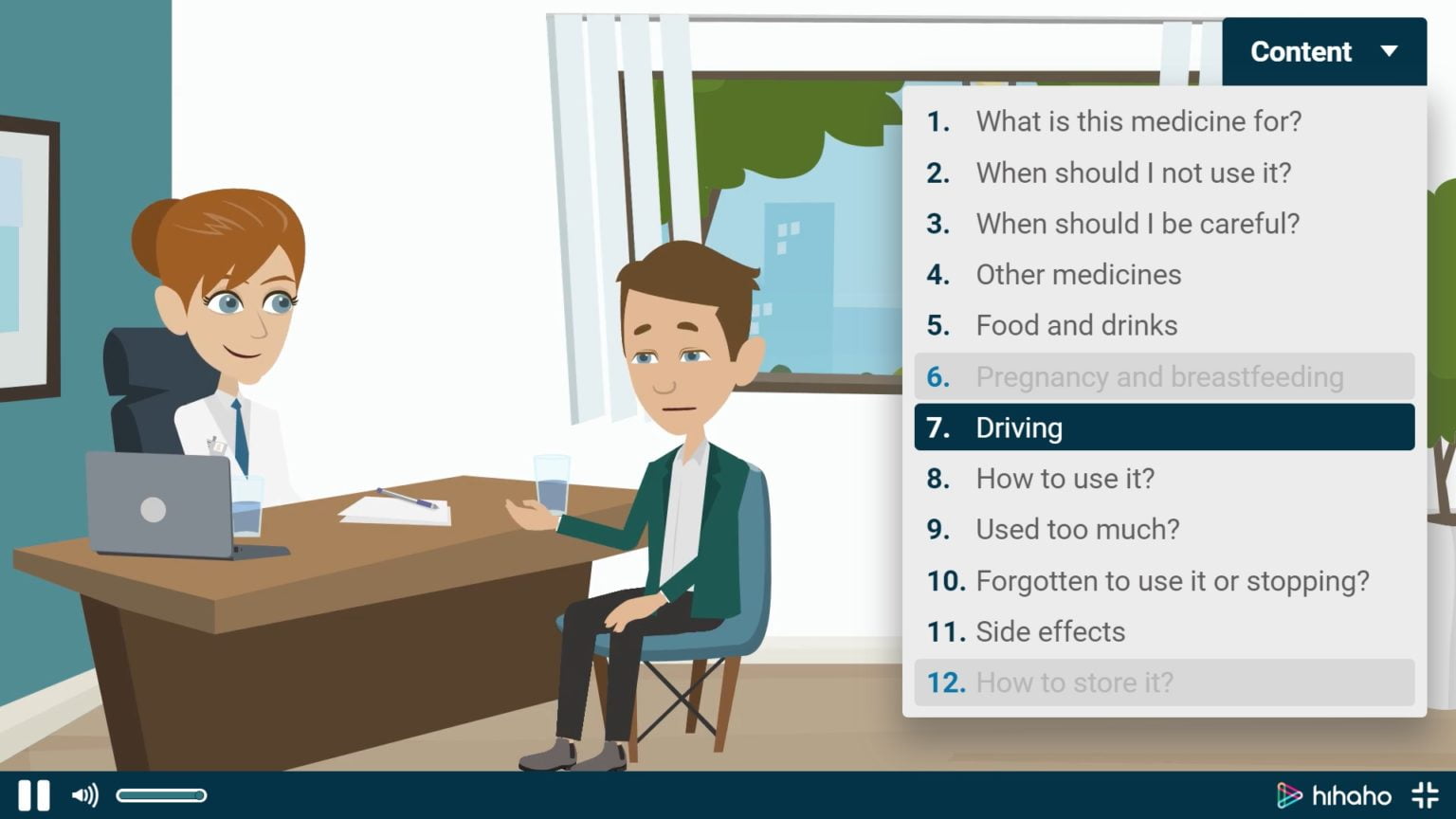 Interactive video examples made with hihaho